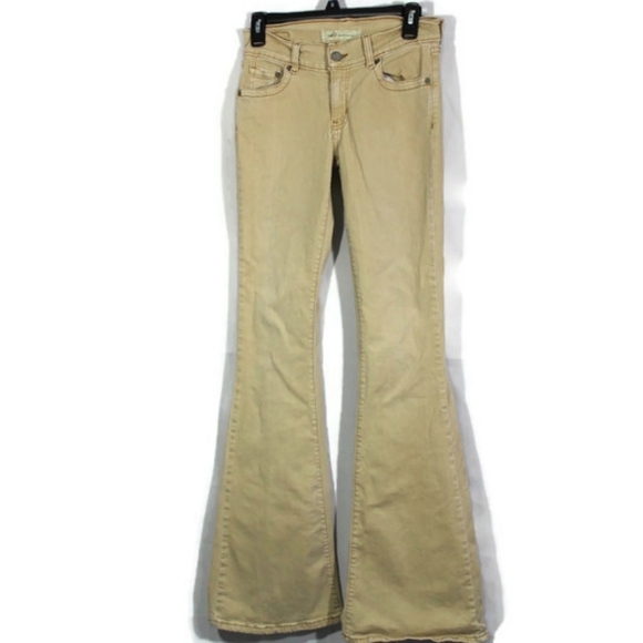 M2F | Jeans | M2f Brand Denims Beige Flare Jeans Size 26 | Poshmark